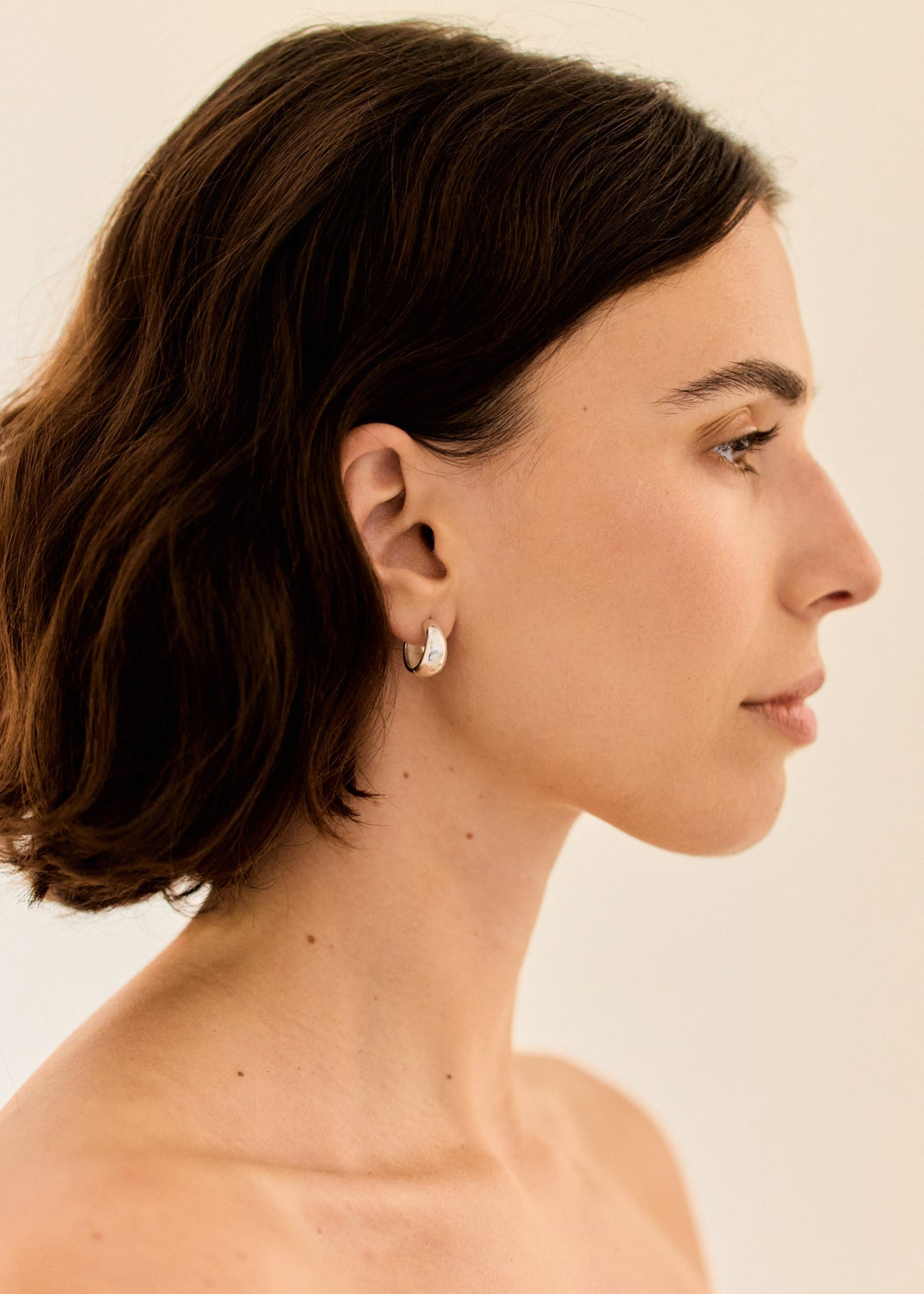 Curved Form Hoops Small– Studio Bille